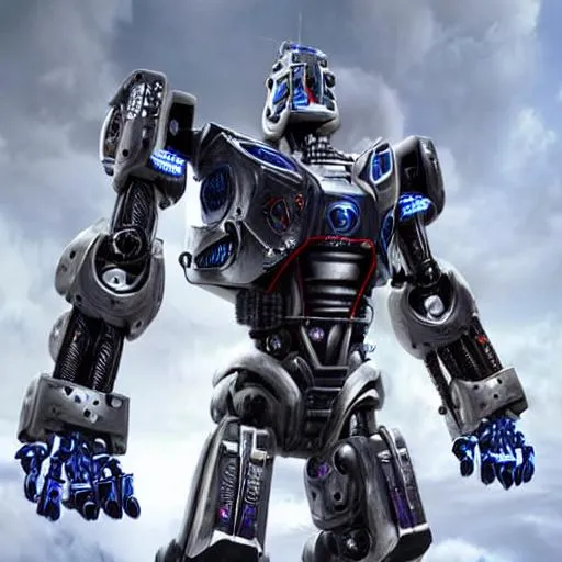 series robots cyborgs humans figth in a movie hip... | OpenArt