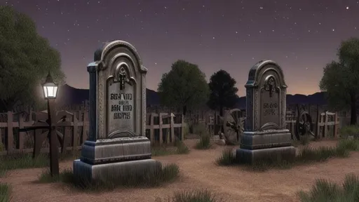 Old West graveyard at night, Midnight Lighting, Phot... | OpenArt