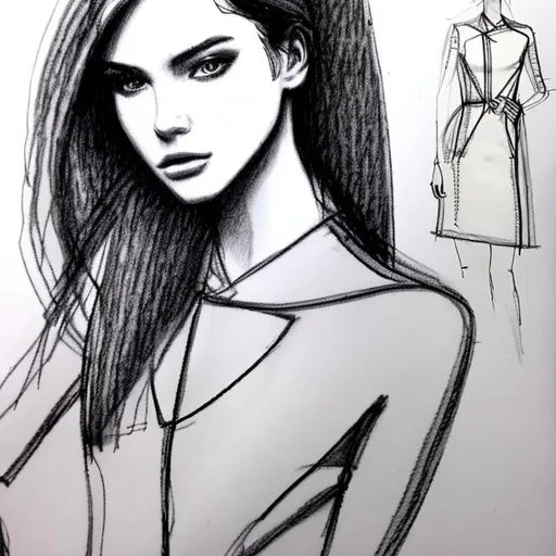 Fashion design model drawing | OpenArt