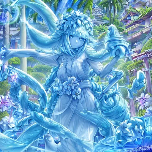 magical giant sentient tropical sandy palm tree carn... | OpenArt