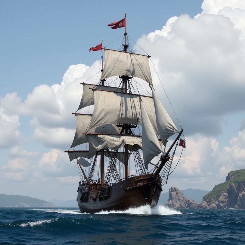 create a sloop ship name Legendary Rum Runner