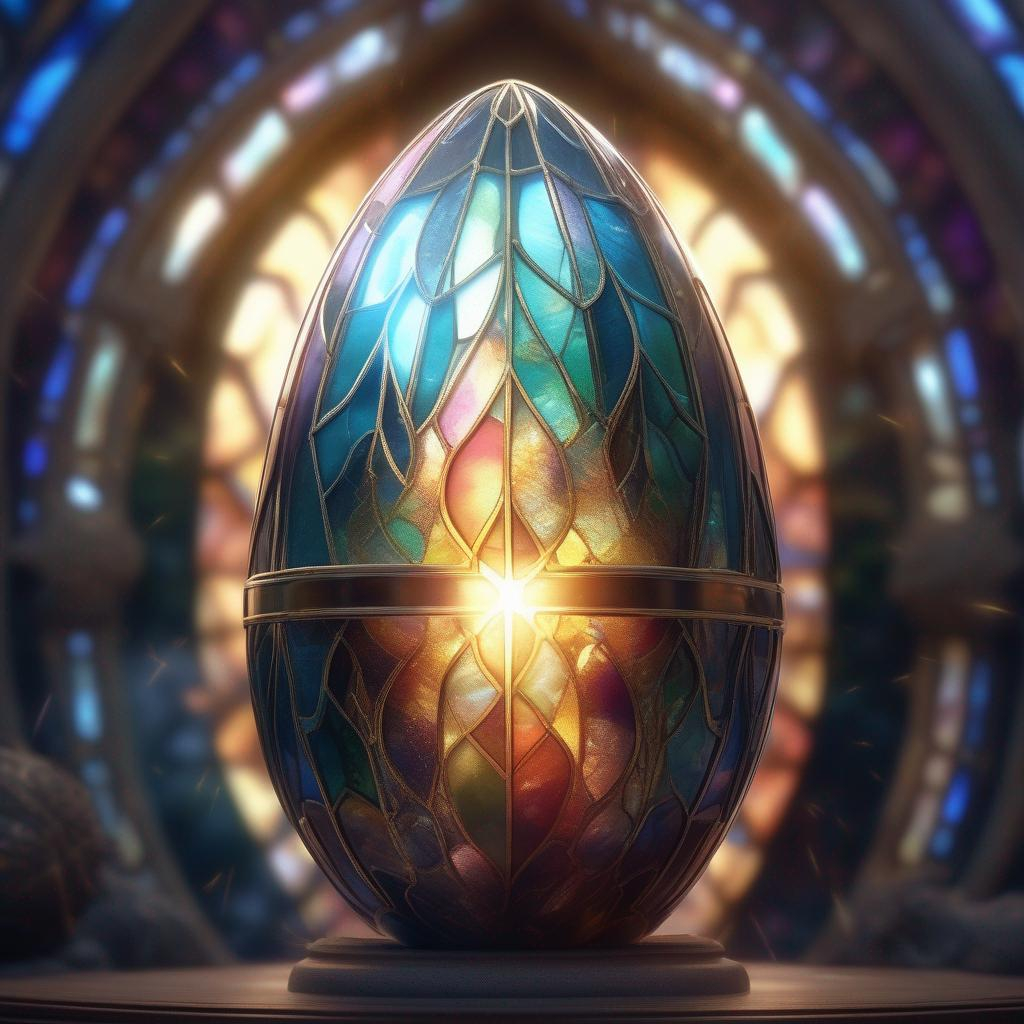 Through high definition CG, shimmering stained glass... | OpenArt