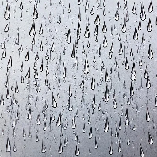 Rain drops drawing