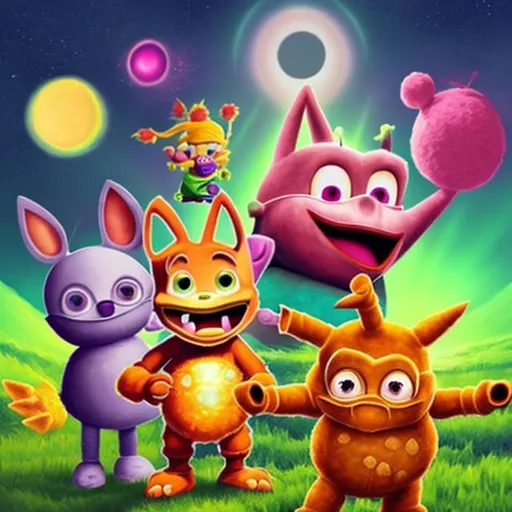 Crash Bandicoot and Teletubbies crossover