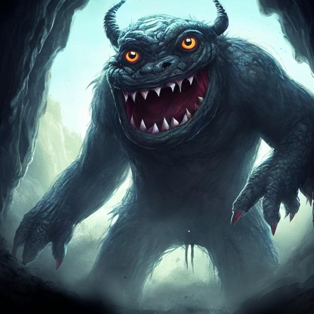monster that lives in caves | OpenArt