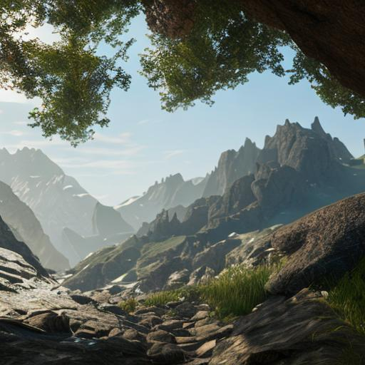 mountain landscape, professional movie shot, photore...