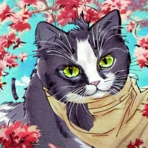 Detailed Art of a Sad Gypsy Cat. | OpenArt