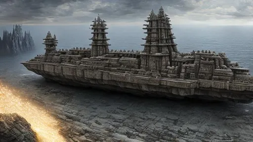 Large place of Warship made out of stone to the God...