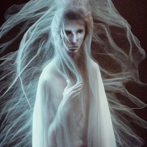 VSCO, haute couture, dimly lit hallway, terrifying v... | OpenArt