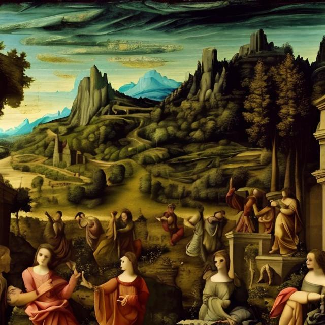 fifth dimension in renaissance style landscape painting