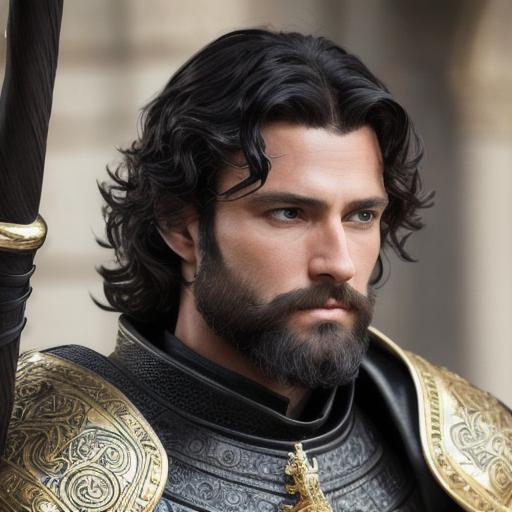 Very Detailed Photo of a handsome adult human male w...