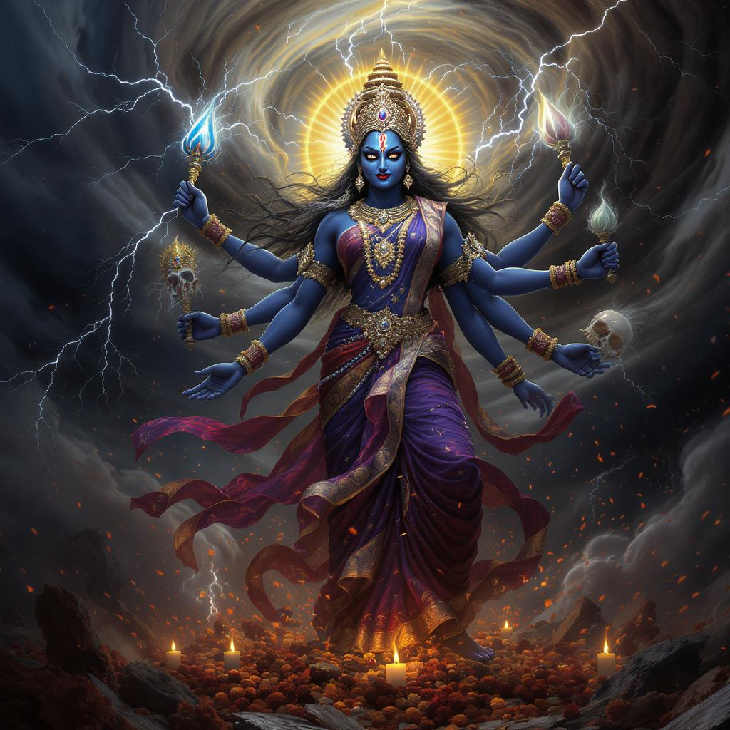 Make a photo of Goddess Kali ma?