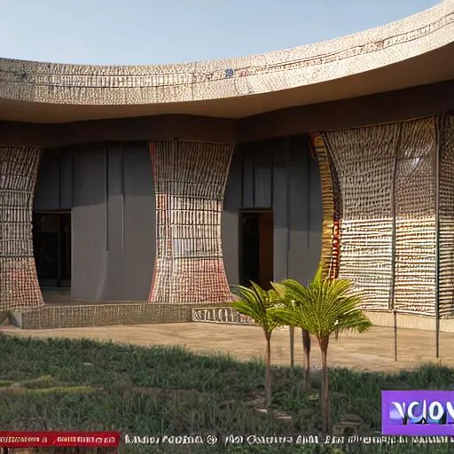 Modern Secession inspired Congolese architecture wi... | OpenArt