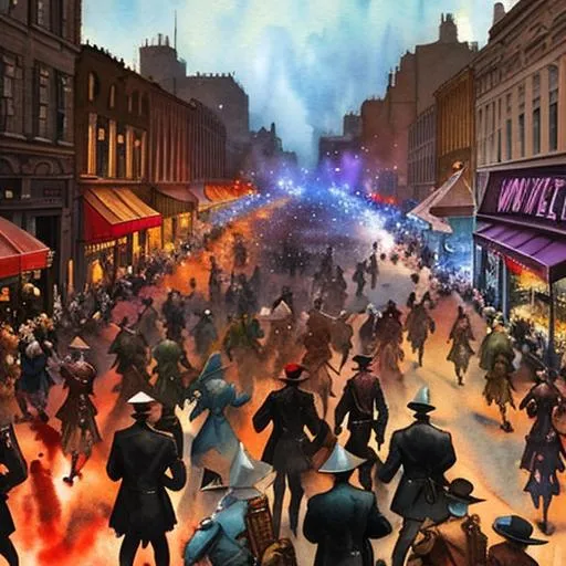 Comic book illustration, full shot, watercolors 192... | OpenArt