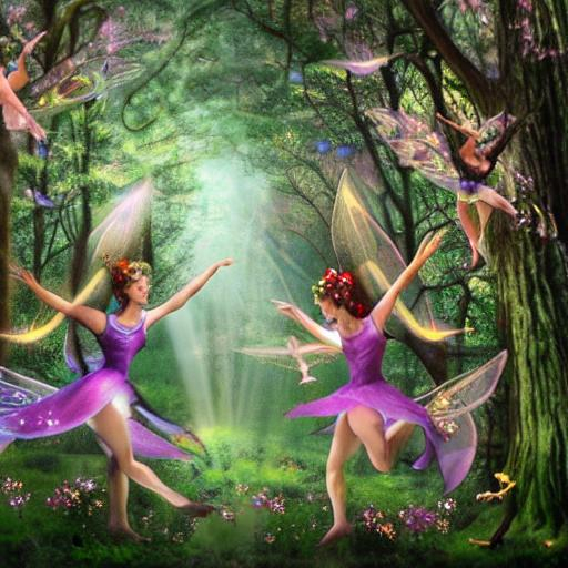 fairies dancing in a magical forest | OpenArt