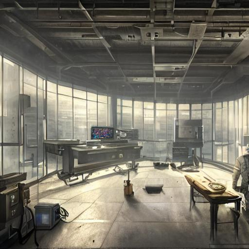 ai laboratory, building, ghost in the shell, studio... | OpenArt