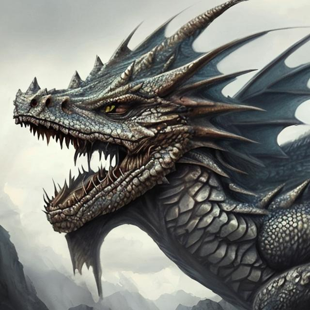 A realistic dragon