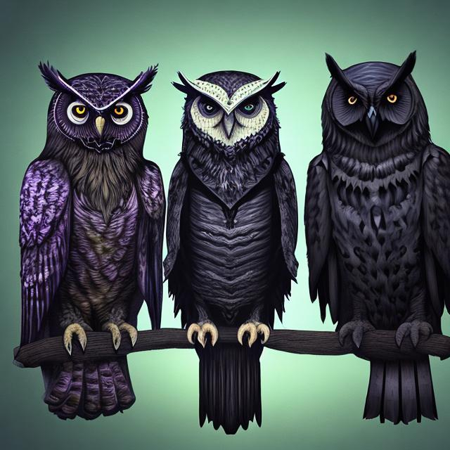 Owl, Raven and Crow | OpenArt