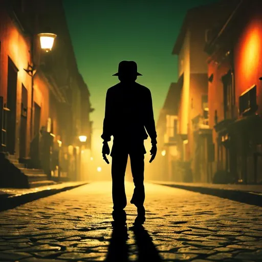 Shadow picture cool guy alone night 8k