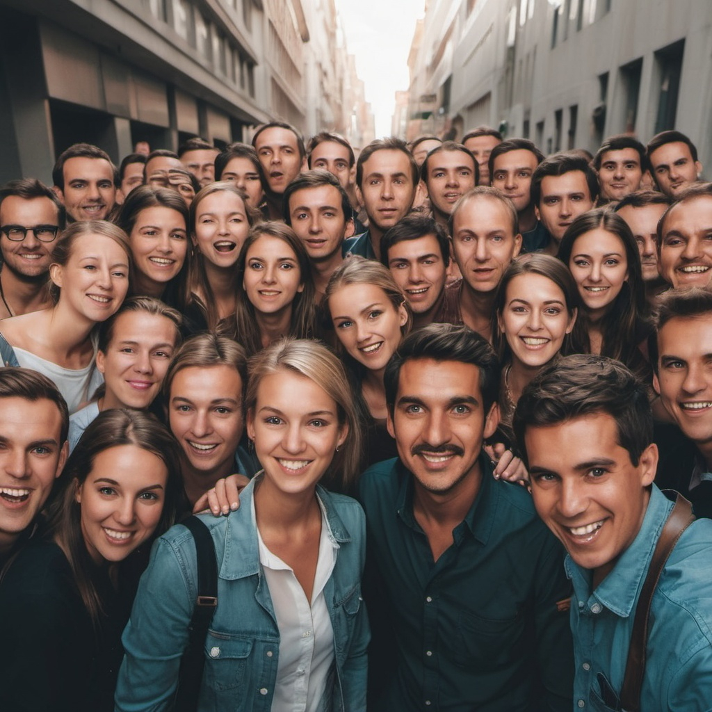 Make a photo of people