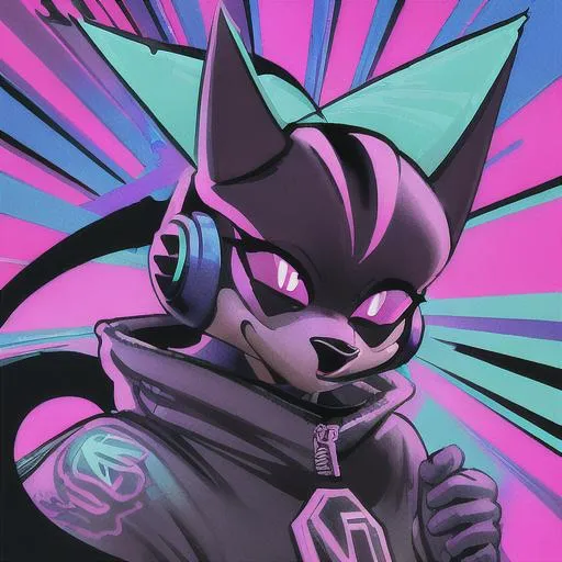 vector design of a ultrarealistic Fox Robber, synthw... | OpenArt