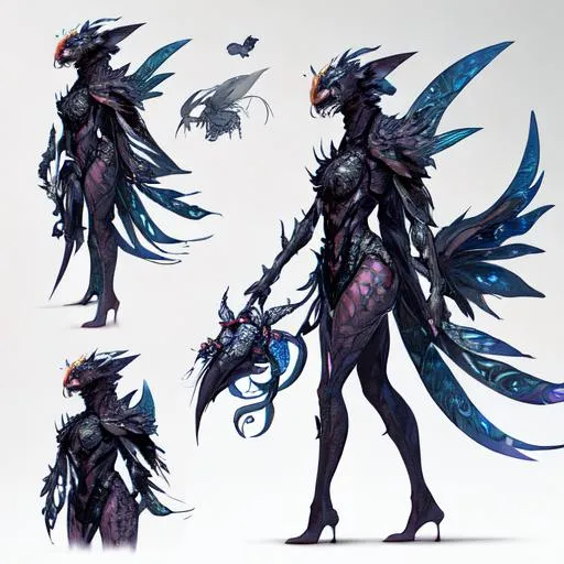 (digital illustration), {(a arachnoid alien, reptile...