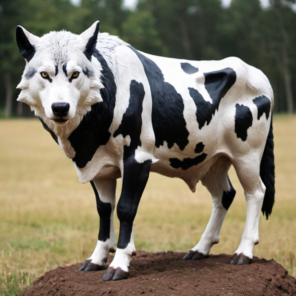 Sigma wolf but its a cow