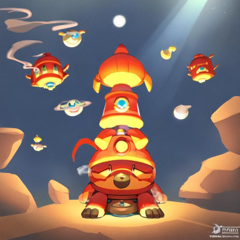 image of paw patrol with in an alien ship, aliens an...