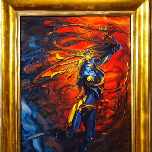 oil painting, a legendary painting that exudes raw p... | OpenArt