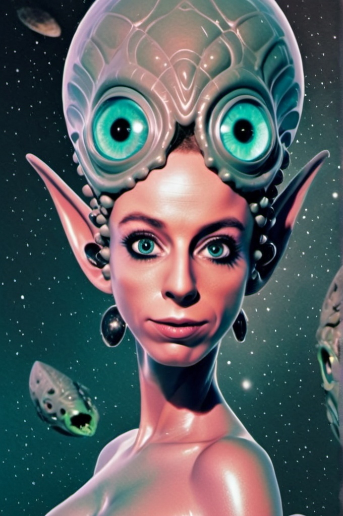 **AI Art Prompt:** "Design a surreal alien figure w...