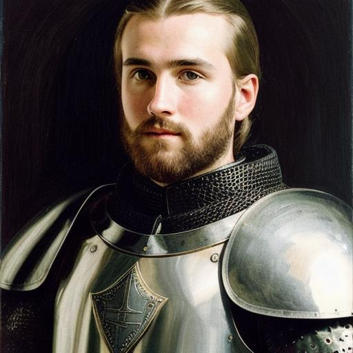 Portrait of a knight without his helmet | OpenArt