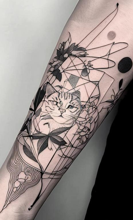 Change the illustrations in the image. Graphic tatto...