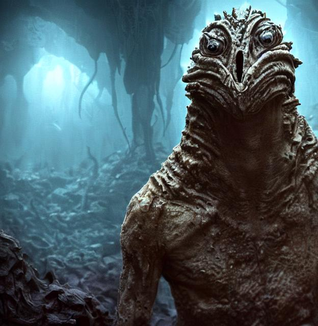 the creature quilin in a desolated eary underworld l... | OpenArt