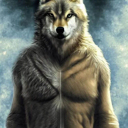 Hyper realistic Bipedal Wolfman, or Werewolf, in for... | OpenArt