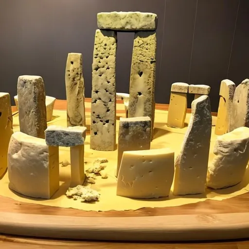 stonehenge built out of cheese