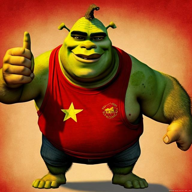 Communist shrek propaganda shrekshuka