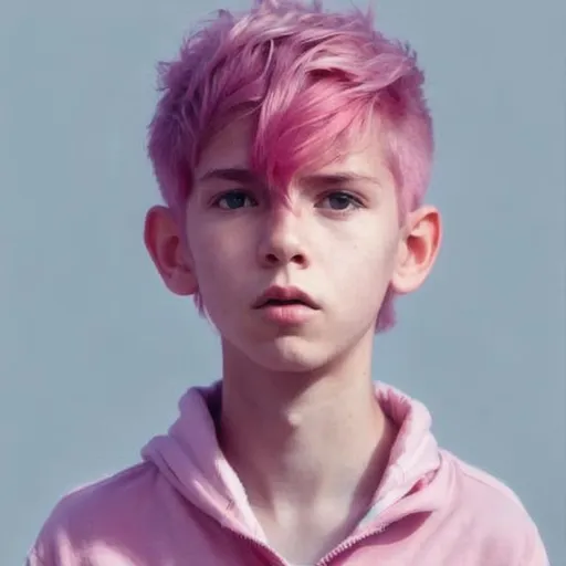 A handsome boy, about 15 years old, of frail build,... | OpenArt