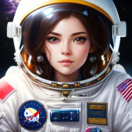 a hyper realistic painting of a cute female, 32k, fa... | OpenArt