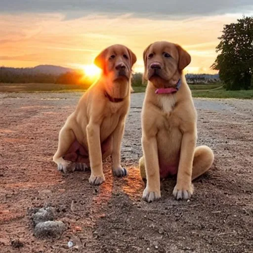 pretty lab puppies | OpenArt
