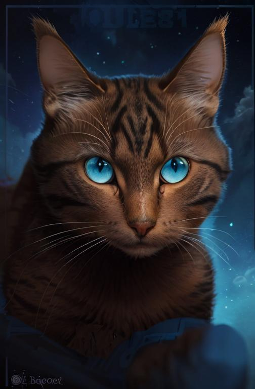 headshot of cat to be a part of a warrior cats book...