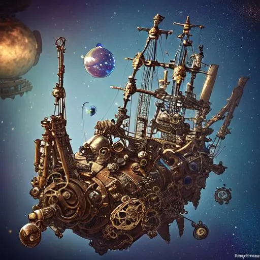 space pirate ship cosmic energy | OpenArt