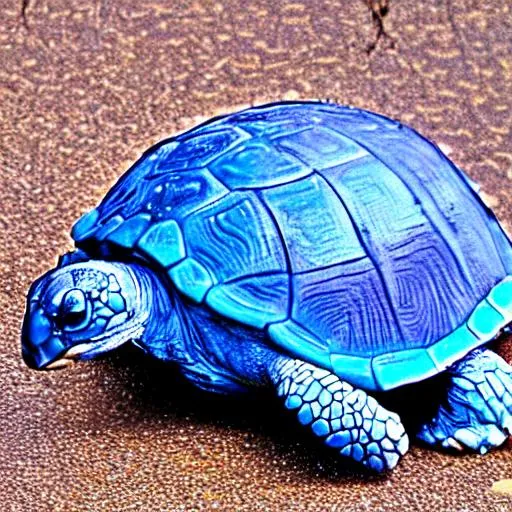 snapping turtle, jagged turtle shell made of crystal... | OpenArt