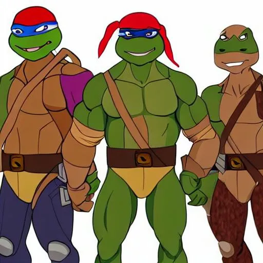 Teenage Mutant Ninja Turtles as humans | OpenArt