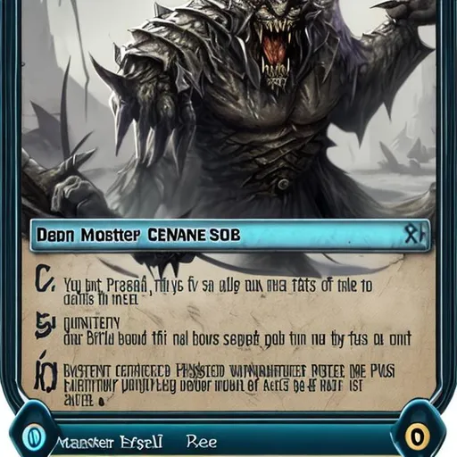 monster rpg card