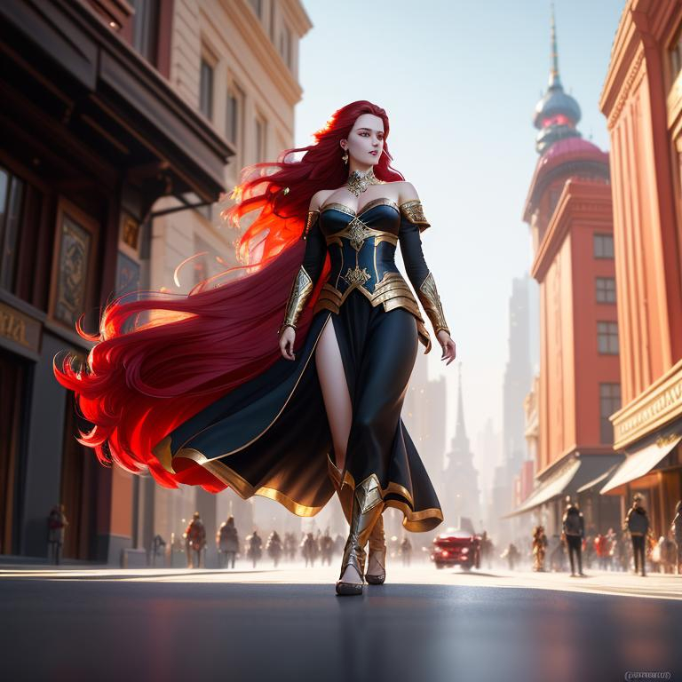 Full body capture of Princess Koriand'r hair color... | OpenArt