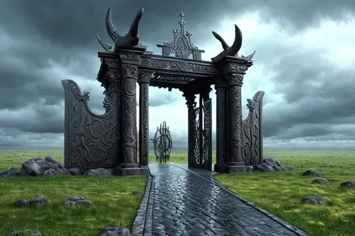 gates of valhalla, magnificent, clouds, day light, s...