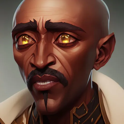 portrait of jesse lee peterson as an Dark elf cleric...