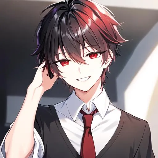 [Boy young executive] [Black hair] [hair fringe] [ti... | OpenArt