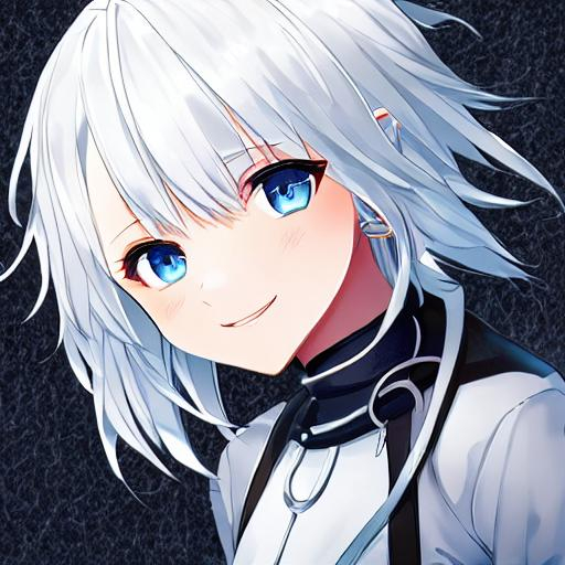 mazamuno, a guy, white hair, black hair, short hair,...