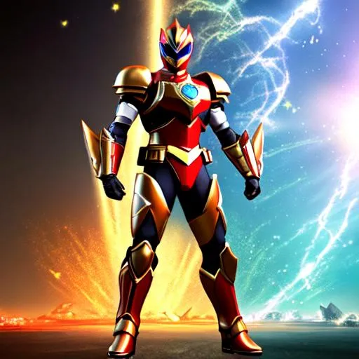 Full body photo of full body of a Mix of Power Range...